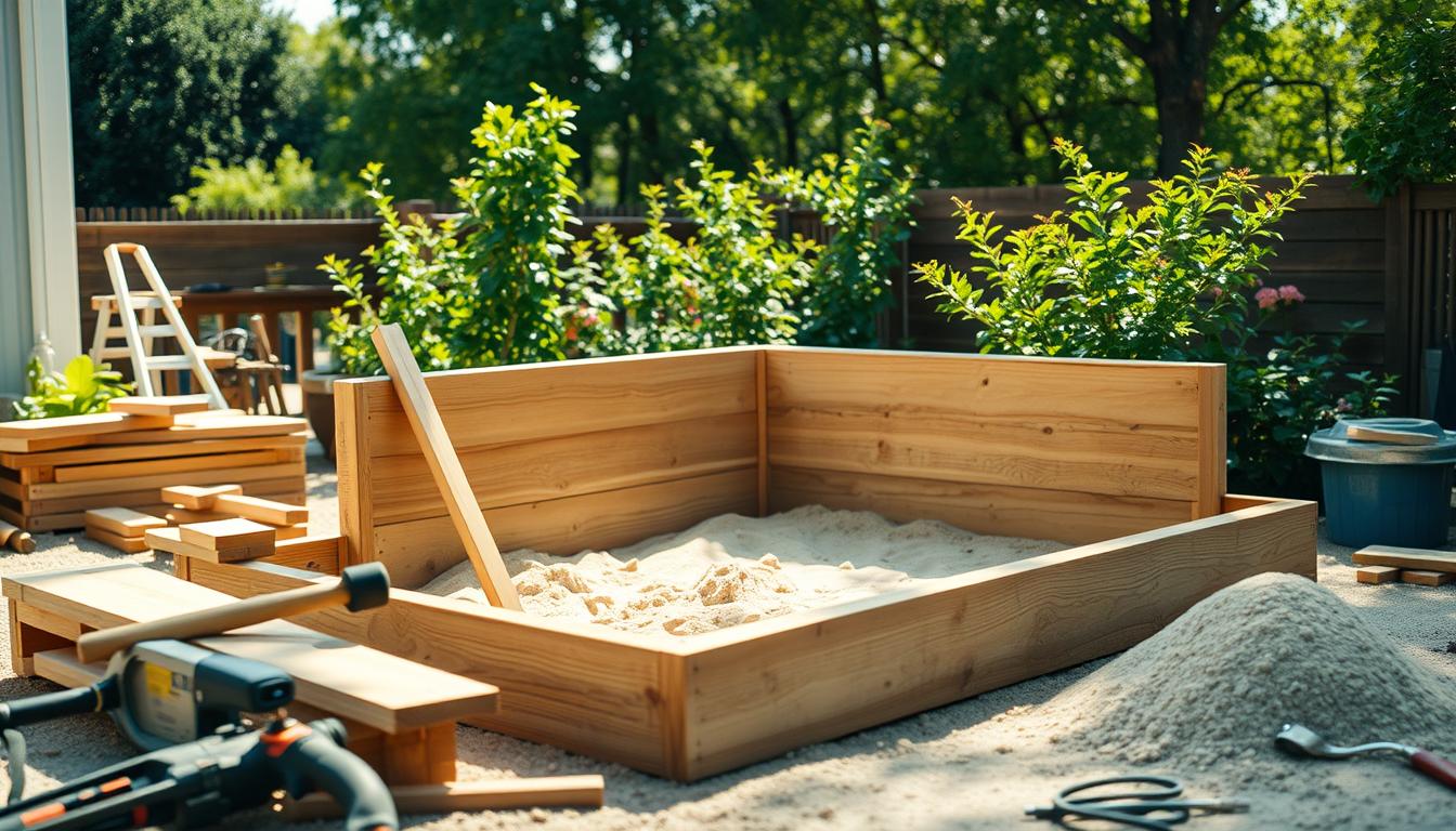 Schone Groer Sandkasten Selber Bauen Bilder