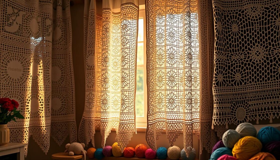 Kostenlose Häkelmuster für Gardinen Selbermachen